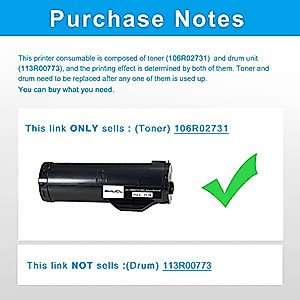 LCL Remanufactured Toner Cartridge Replacement for 106R02731 106R02720 Phaser 3610 3610DN 3610N WorkCentre 3615 3615DN 25300 Pages 3610V Phaser 3610DNW 3615V 3615DNW (1-Pack Black)
