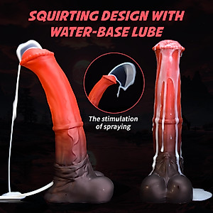 Dildo Squirt Adult Sex Toy, 15" NOTHOSAUR CONOLA Squirting Dildo Ejaculating Dildo Butt Plug Anal, Anal Dildo Huge Thick Realistic Dildo Suction Cup, Anal Toys Sex Toy