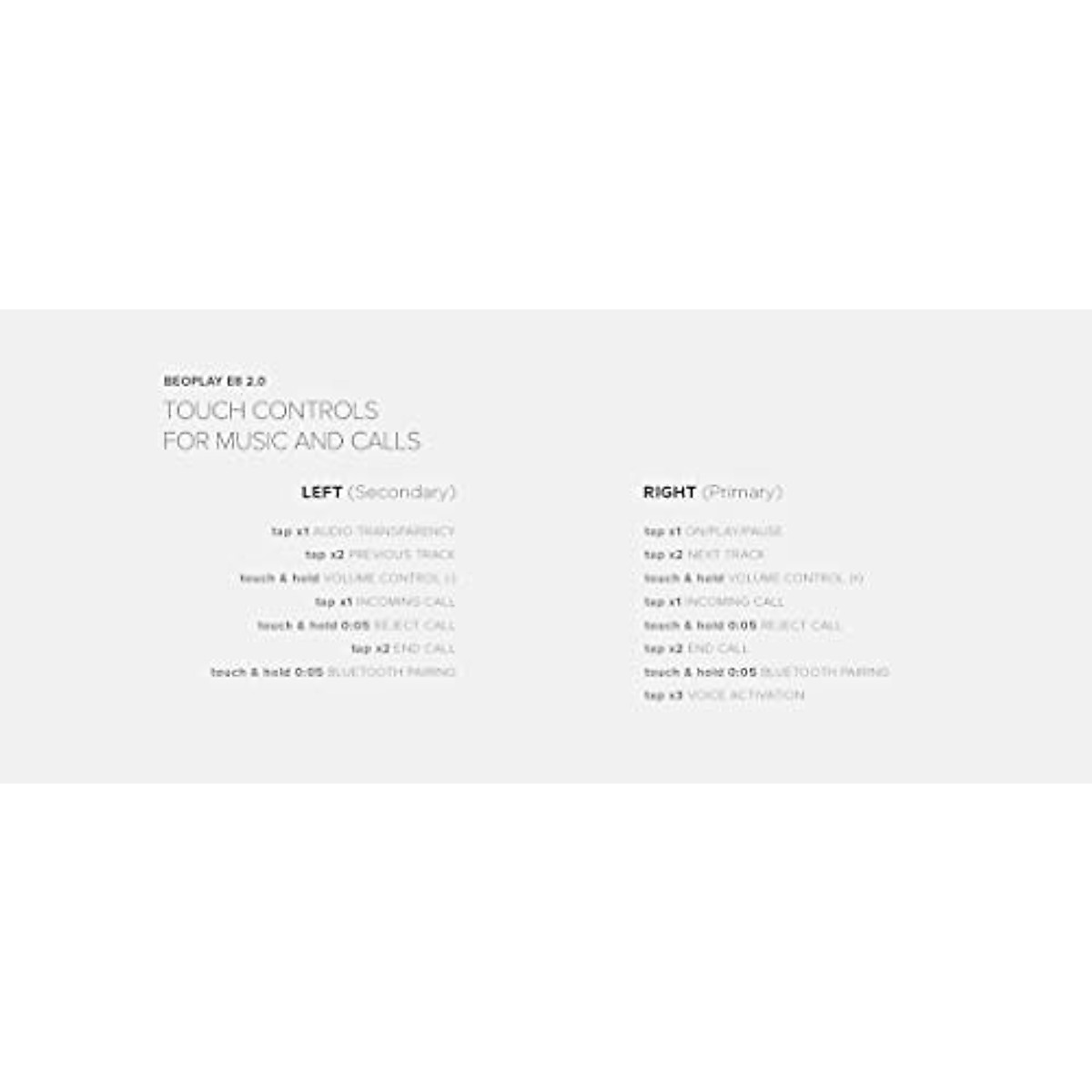 Bang & Olufsen Beoplay E8 2.0 True Wireless Earphones Qi Charging, Natural - 1646101