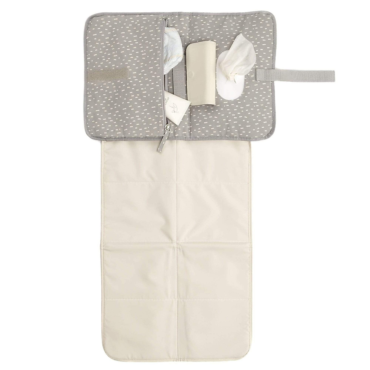 Storksak Organic Travel Changing Station, Pale Raindot