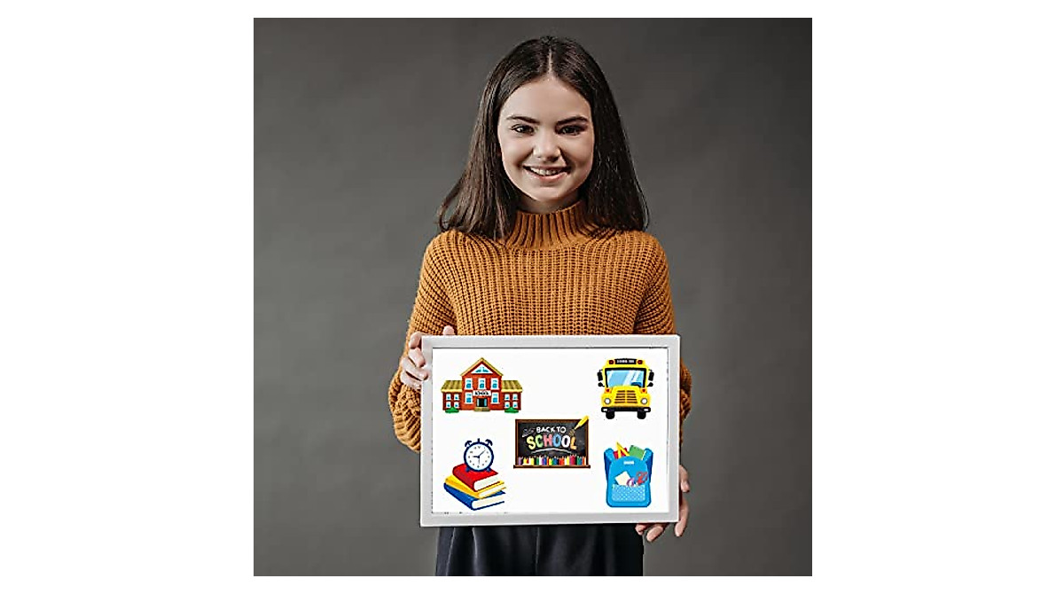 Colorful Back to School Cutouts - 45 Pieces Decoration Set
