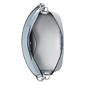 Kate Spade Darcy Refined Grain Leather Small Bucket Bag Crossbody (Ocean Fog)