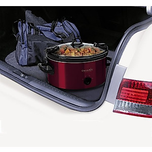 Crock-Pot 6-Quart Cook & Carry Oval Manual Portable Slow Cooker, Red - SCCPVL600-R