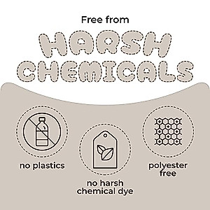 Mother's Heart Bandana Drool Bibs - Natural Cotton Muslin Baby Bibs - Highly Absorbent Polyester-Free and Plastic-Free for Teething - Set of 8 Solid Color Bandanas for Boys & Girls