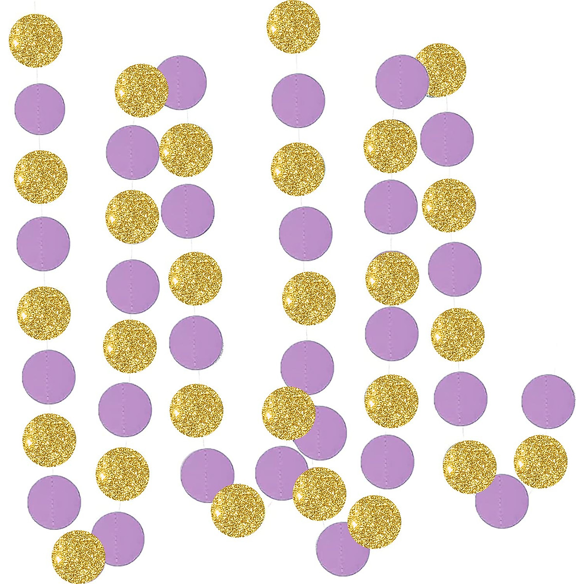 Purple Gold Birthday Party Decorations Qian's Party Purple Gold Confetti Balloons Happy Birthday Banner Purple Gold Birthday Party Supplies for Women's 20th/30th/40th/50th Birthday Party Decorations
