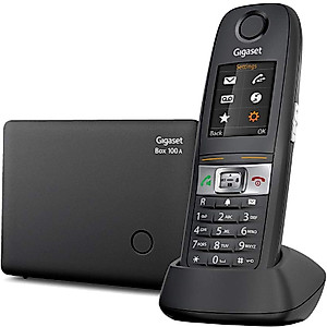 Gigaset E630A – Phone with Answering Machine – Water Splash and Dust-Resistant, (IP 65) – Ideal for Craftsmen and Mechanics, Black (Pack of 1)