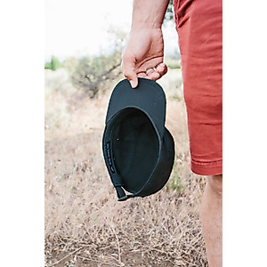 Tillak Wallowa Kodra Hat, Lightweight Oxford Nylon 5 Panel Cap with Snap Closure (Black)