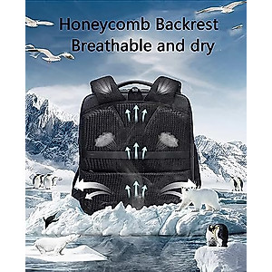 Laptop Backpack 18in Business LeisureTravel Backpacks with USB Port Large Capacity Work Computer Bags for Women Men (Black-A)