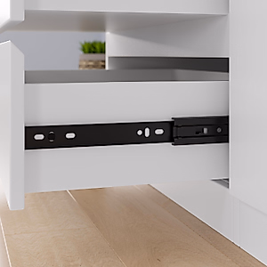 Mekminop Armoire Wardrobe Closet with Drawers and Doors, 4 Door 2 Drawers White Bedroom Armoires Wooden Wardrobe with Shelves and Hanging Rod, 20.39" D x 63" W x 78.74" H