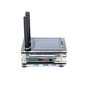 DRPi-1NSX case for Raspberry Pi4 & 3B+, Duplex MMDVM v1.0, 2.4″ Enhanced Nextion Screen (Included) ~ (Black Ice)