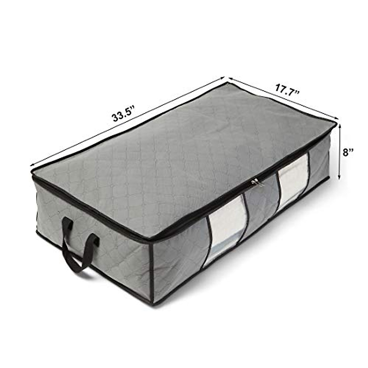 Lantanna Home - Set of 2 - Premium Underbed Storage - Space Saving - Bedroom Storage Bag Shoe/Clothing/Blanket/Quilt - Foldable Organizer - Lightweight Organizer - Closet container - Shoe Storage