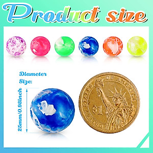 Sumind 500 Pcs Small Bouncy Balls in Bulk Rubber High Bouncing Balls Mini Bouncy for Birthday Party Favors Gift Game Prizes Vending Machines Fillers Outdoor Activities(0.98 Inch)