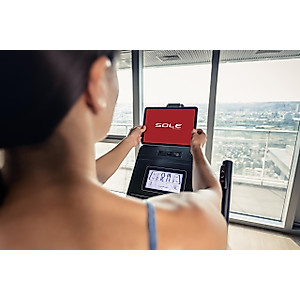 Elliptical Machine: 2023 E25 Elliptical Gym Equipment for Home and Studio, Exercise Equipment with 7.5" LCD Display, Tablet Holder, Adjustable Resistance, Power Incline and Heart Rate Monitoring (E25)