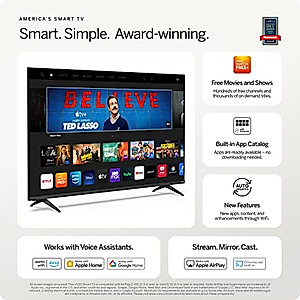 VIZIO 32-inch D-Series Full HD 1080p Smart TV with Apple AirPlay and Chromecast Built-in, Alexa Compatibility, D32fM-K01, 2023 Model