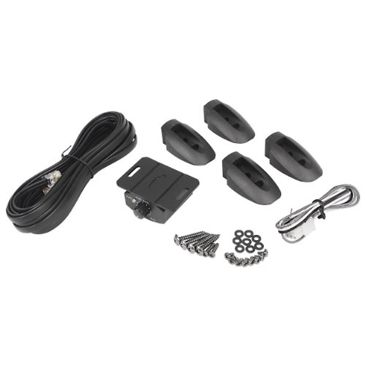 Rockville RW10CA 10" 800 Watt Under-Seat Slim Amplified Car Subwoofer +Wire Kit