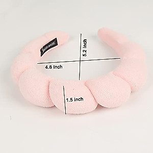 Dalin Spa Headband for Women, Makeup Headband for Sponge & Terry Towel Cloth Fabric Hair Band and Versed Headband for Washing Face, Makeup Removal, Shower, Skincare(Black-1 Pc)