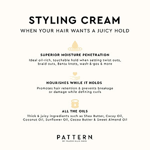 PATTERN Beauty by Tracee Ellis Ross Mini Styling Cream for Curly & Coily Hair 3 Fl Oz