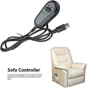 Tyenaza Recliner Chair Control, 2 Button Remote Hand Control Controller Replacement Electric Recliner Control for Electric Power Lift Sofa Chair