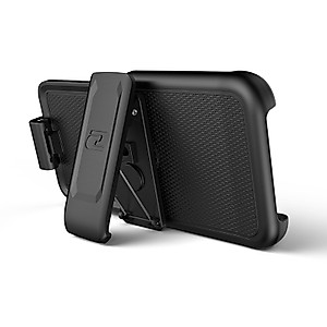 Encased iPhone 11 Belt Clip Case (Thin Armor) Slim Grip Cover with Holster - Black (iPhone 11)