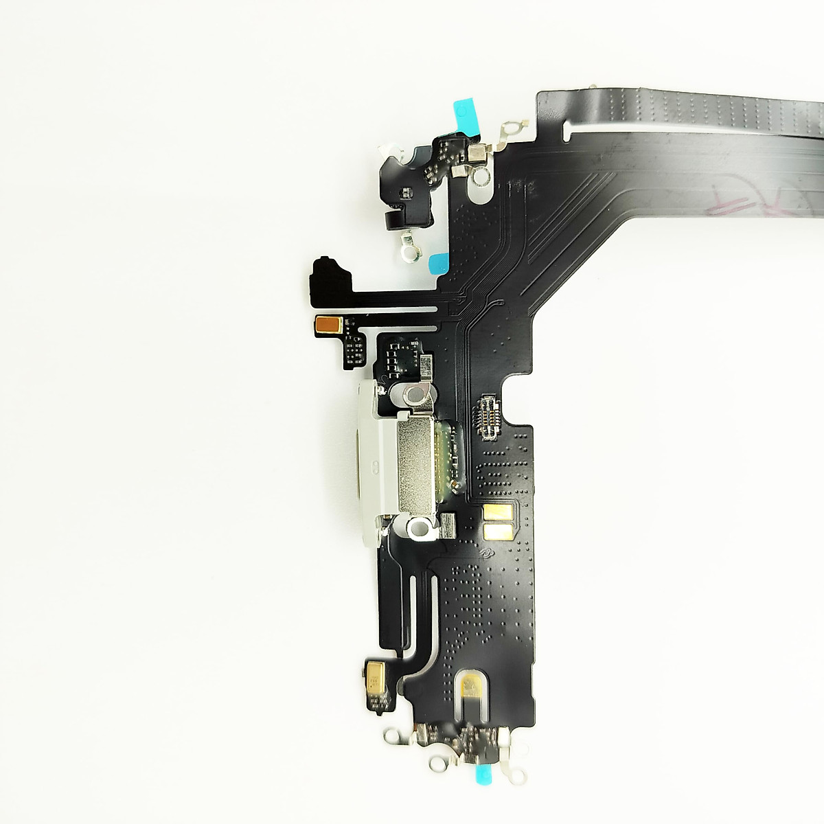Charging Port Board Dock Connector Flex Cable Replacement Compatible with iPhone 14 Pro Max 6.7inch (White)