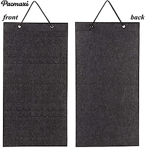 Hanging Brooch Pin Organizer, Display Pins Storage Case, Brooch Collection Storage Holder, Holds Up to 170 Pins.(Not Include Any Accessories) (M-170 Slots, Black)