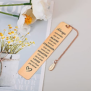 Inspirational Stocking Stuffer Bookmark Gift for Women Christmas Gifts for Her Him College Middle High School Student Birthday Office Gifts for Son Daughter Teen Boy Girls Kids Book Lover Bookworm