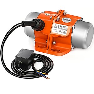 GPOAS 40W Concrete Vibrator Vibration Motor Single Phase AC 110V 3600RPM,Aluminum Alloy Case Electric Asynchronous Vibrating Vibrators for Shaker Table(40W)