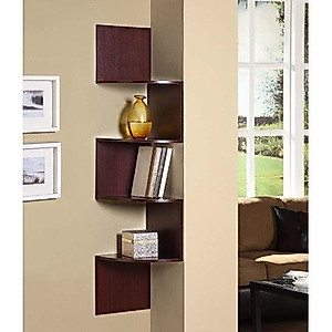 4D Concepts Hanging Corner Storage, Cherry