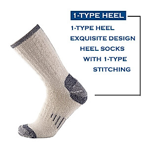 Merino Wool Men Crew Socks Warm Socks -NEVSNEV Athletic Socks for Men, Suitable for Hiking,Trekking,Camping …