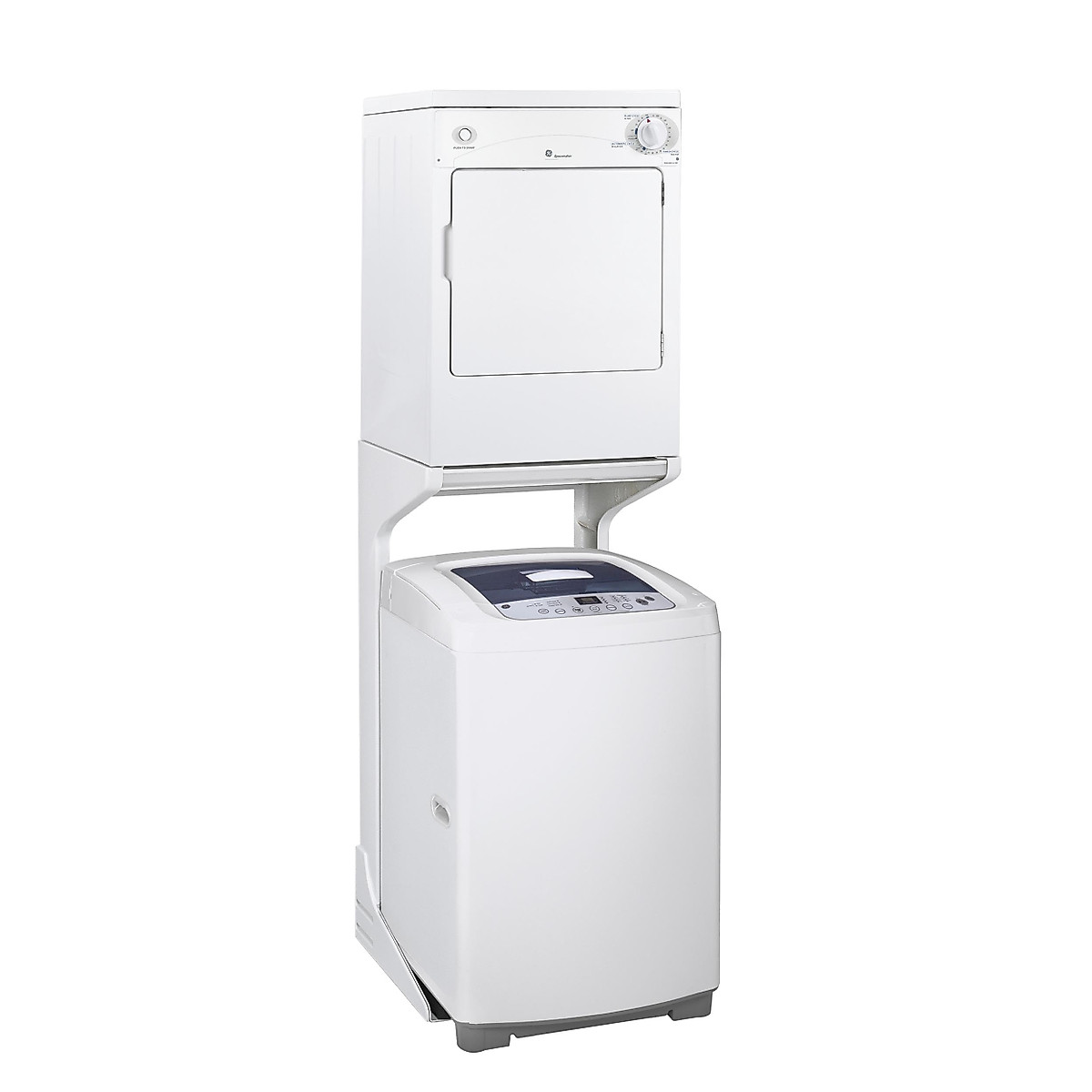 GE DSKP333ECWW Spacemaker 24" Portable Electric Dryer with 3.6 Cubic. Ft. Capacity