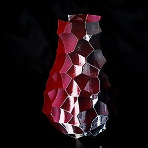 Gratkit Silk Dual Color PLA Filament, Coextrusion PLA Filament 1.75mm, -0.03mm, 1KG/Roll, Silk PLA Black & Red