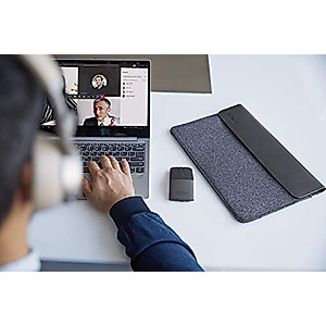 Lenovo Yoga Laptop Sleeve for 15-Inch Computer, Leather and Wool Felt, Magnetic Closure, Accessory Pocket, GX40X02934, Black