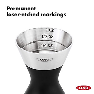 OXO SteeL Angled Measuring Jigger and Double Jigger Bundle