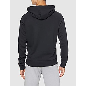 Under Armour Mens Rival Fleece Big Logo Hoodie , Black (001)/Onyx White , 3X-Large