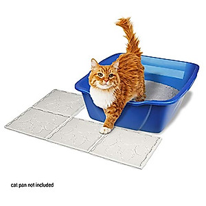 Van Ness Pets Trackless Cat Litter Mat Tiles, Customizable And ExpAndable, Set of 4 Tiles