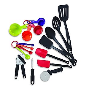 Farberware 17 Piece Classic Tool and Gadget Set, Black