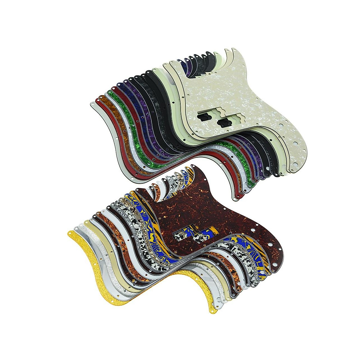 KAISH 13 Hole P Bass Style Pickguard PB Scratch Plate Bass Pickguard for USA/Mexico Precision P Bass Vintage Tortoise