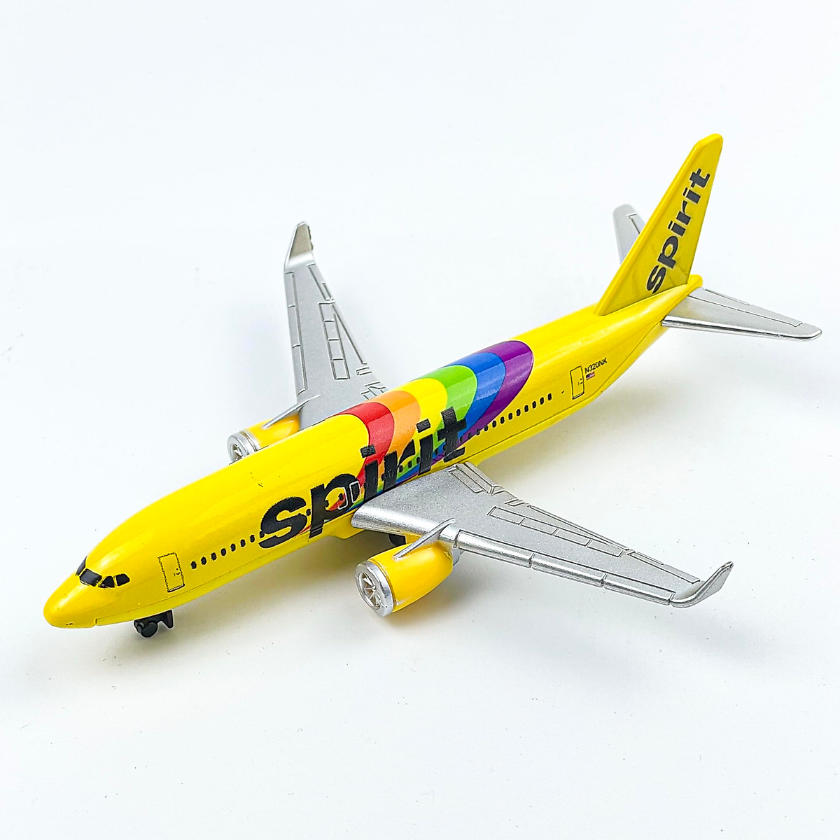 AVIAMUSE Spirit Model Airplane, Rainbow Livery Planes Model Aircraft Suitable for Collection and Christmas, Birthday Gifts