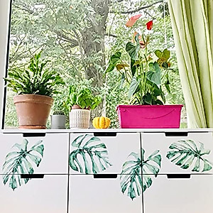 11Pieces Large Leaf Stencil 14” x 5.85”, Palm Fern Leaf Stencils for Painting on Walls Nature Tropical Plant Leaves Paint Stencils for Furniture Canvas Home Decor DIY Crafts (14” x 5.85”)