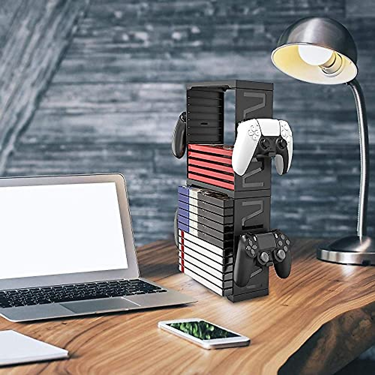 Game Disk Rack/Headset Hanger and Controller Organizer Stand Universal Multifunctional Storage Bracket