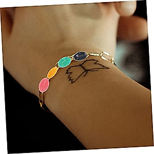 Gemstone Beads 20pcs Oblate Handmade Jewelry DIY Crafts Round Crystal Beads Oval Gemstone Crystal for Jewelry Making Jade Stone DIY Flat Gemstones DIY Charms Natural