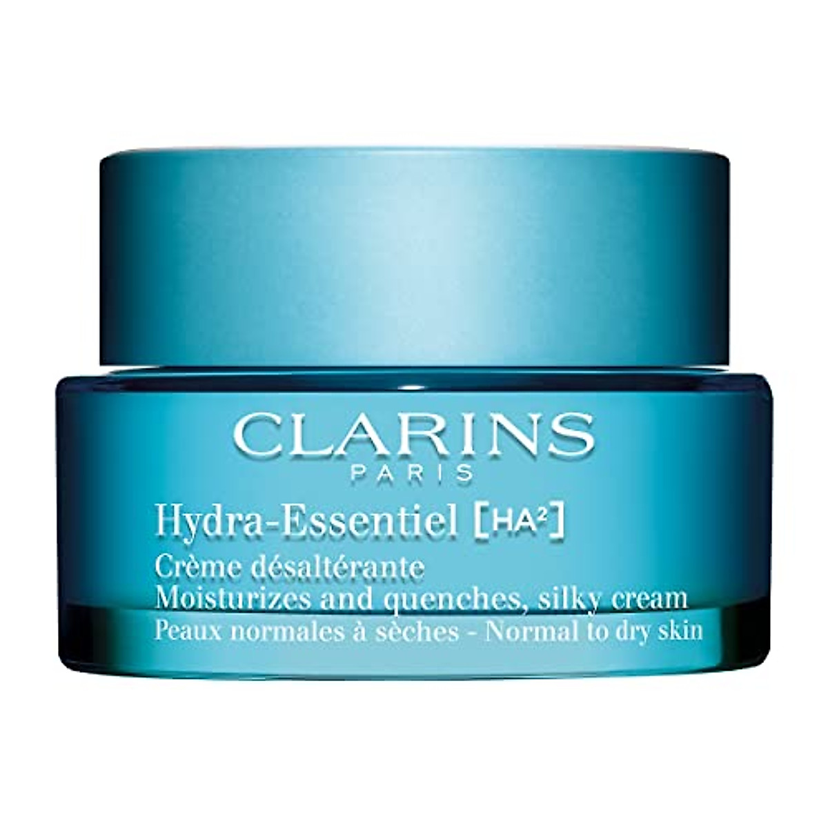 Clarins NEW Hydra-Essentiel Silky Cream|Intensely Hydrating Moisturizer|60 Seconds to Plumper Skin*|Nourishes, Comforts and Softens|Double Dose Hyaluronic Acid|Normal-Dry Skin|1.7 Ounces