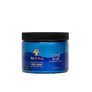 As I Am Curl Color - Cool Blue - 6 ounce - Color & Curling Gel - Temporary Color - Medium Hold - Vegan & Cruelty Free