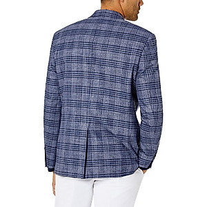 Lauren Ralph Lauren Mens Classic Fit UltraFlex Plaid Sport Coat 38 Regular Blue