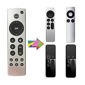 New Universal Replacement Remote Fit for Apple TV 4K/Apple TV Gen 1 2 3 4/ Apple TV HD A2169 A1842 A1625 A1427 A1469 A1378 A1218 Without Voice Command/Plastic