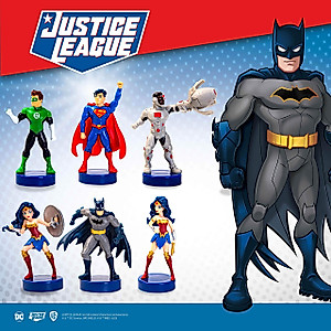 Justice League Toppers, 12-Pack – DC Toys, Stampers, Action Figures – Batman, Wonder Woman, Superman, Robin, The Flash, and More by PMI, 2.4 in, Ages 3+