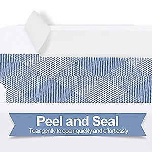 500 #10 Double Window Security Envelopes, PANDRI NO.10 Self-Seal Window Envelopes Designed for Invoices and QuickBooks, Business Statements & Documents - Number 10 Size 4 1/8 Inch X 9 1/2 Inch- 24 LB