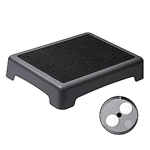 Fotree One Step Stool, Non-Slip Mobility Step Platform for Senior ＆ Adults, Safety Step Platform for Stair, Car, Bed, Chair, Shower, Bathtub, Outdoor, 3.5 Inch High Rise Stairs 440 Lbs Capacity