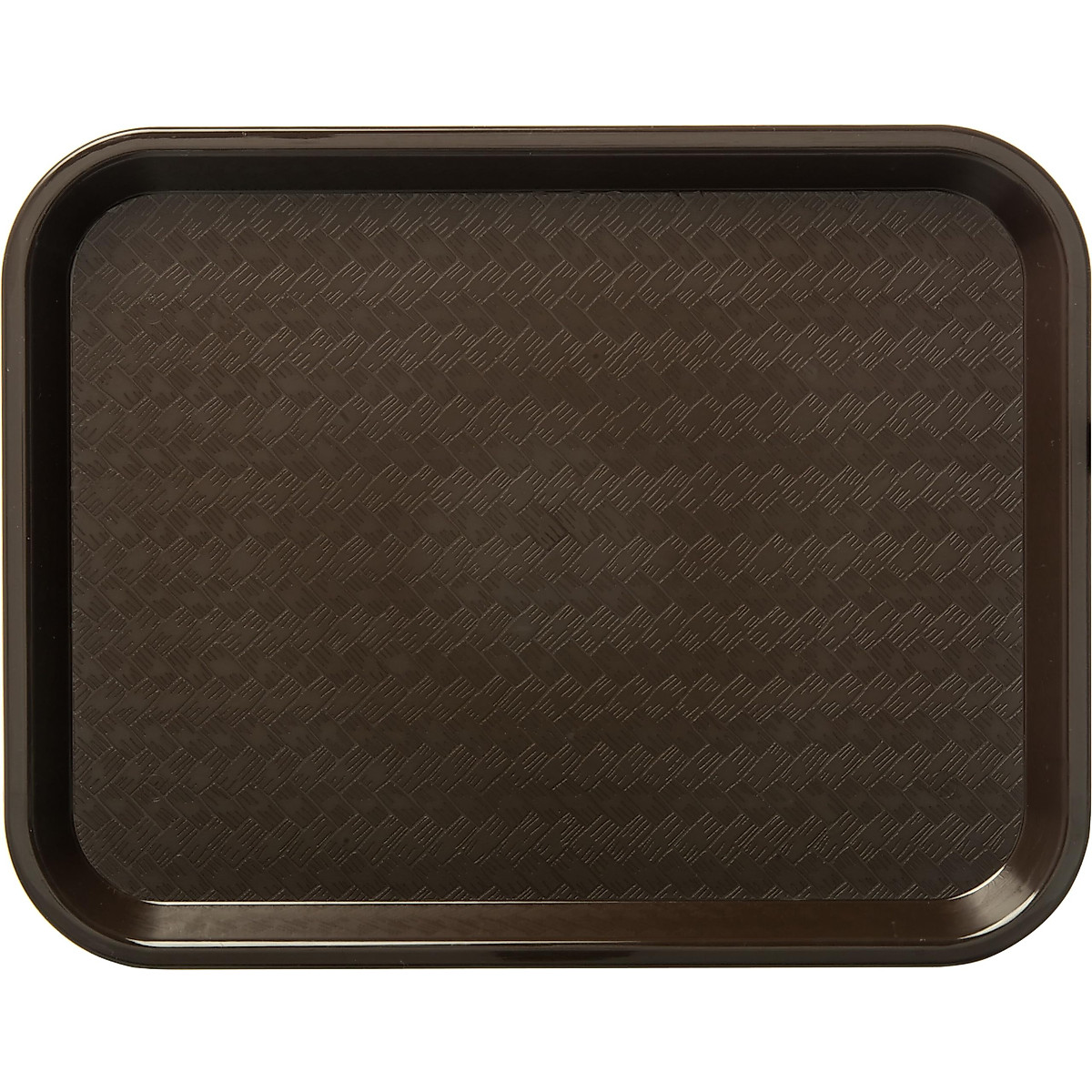 CFS Café Standard Cafeteria / Fast Food Tray, 11" x 14", Dark Brown
