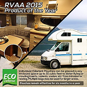 Eco Defense Pest Control Pouches - All Natural - Repels Rodents, Spiders, Roaches, Ants, Moths, Squirrels, & Other Pests